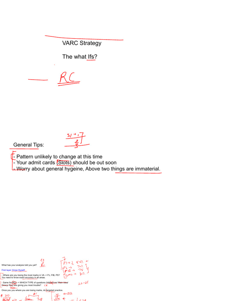 VARc STrategy - What Ifs | PDF