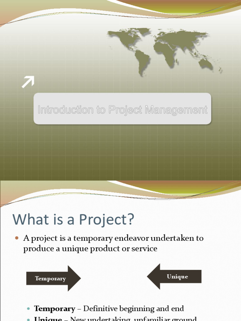 Lecs-Introduction To Project Management | PDF | Project Management ...