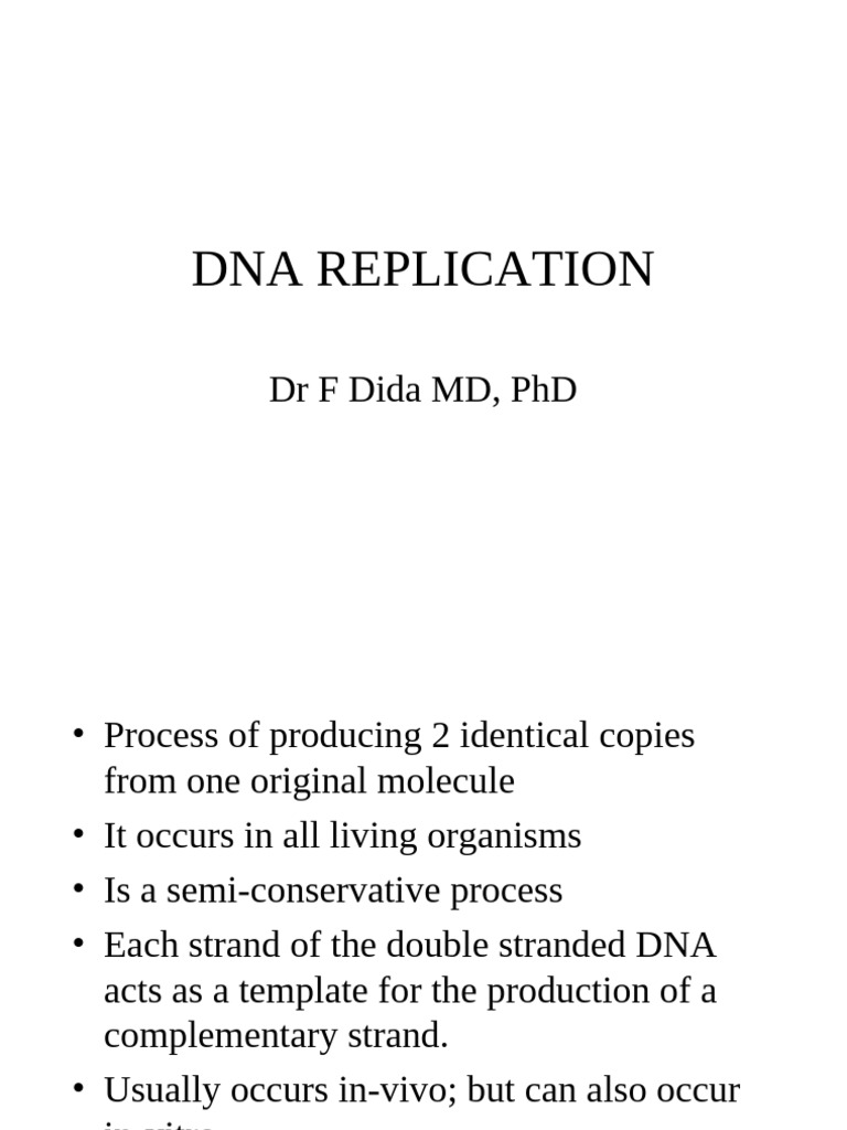 DNA Replication Process Explained | PDF | Dna Replication | Primer ...