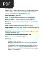 MODULE 2 Basic Principles in Baking and Pastry | PDF | Baking Powder | Sodium Bicarbonate