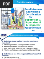 Scaffold Safety Quiz | PDF | Scaffolding | Nature