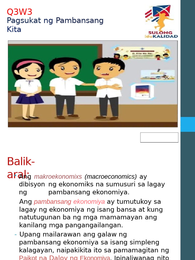 Q3W3 Pagsukat Ng Pambansang Kita | PDF