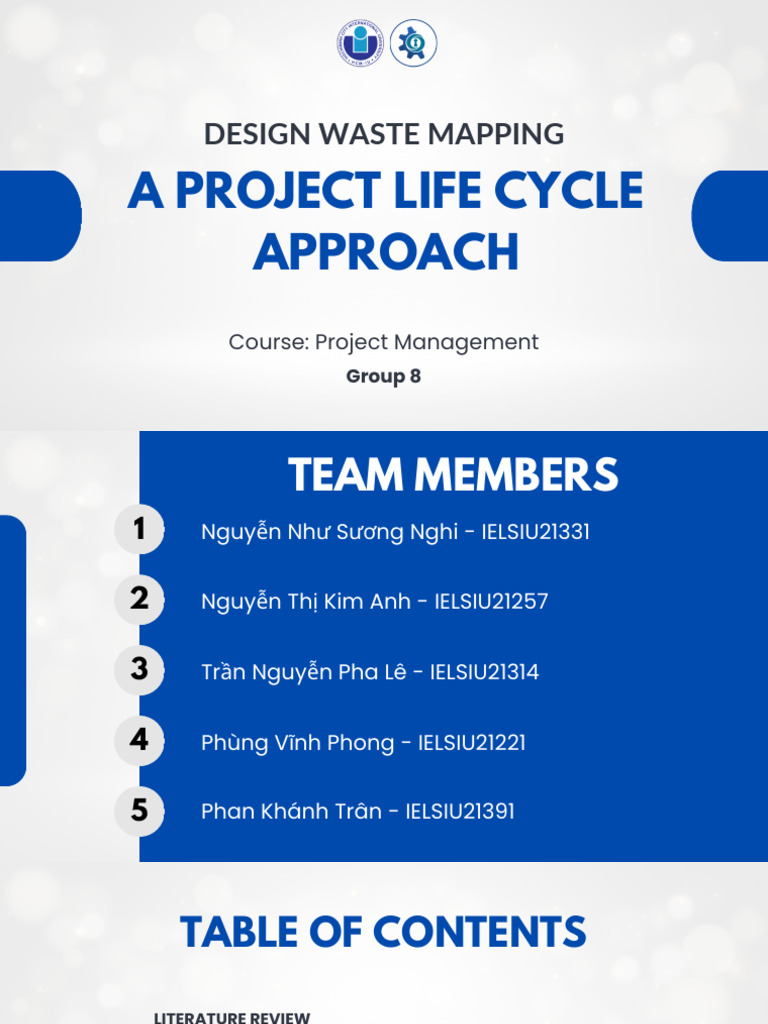 Project Life Cycle Approach - G8 | PDF | Waste | Waste Management