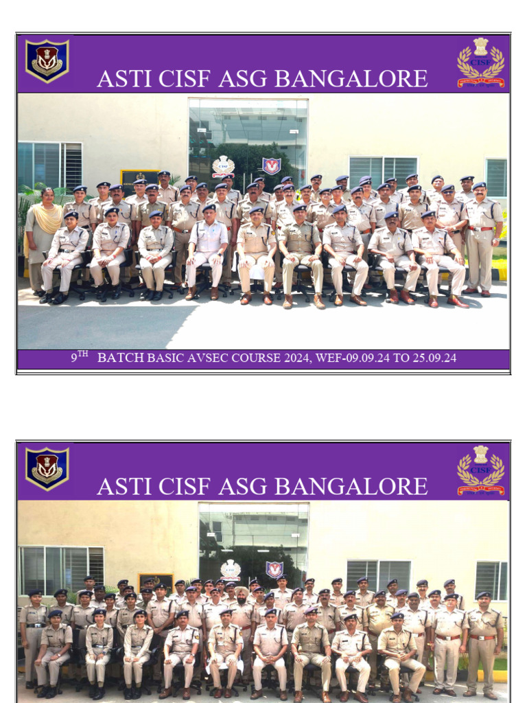 BASIC AVSEC BATCH WISE | PDF