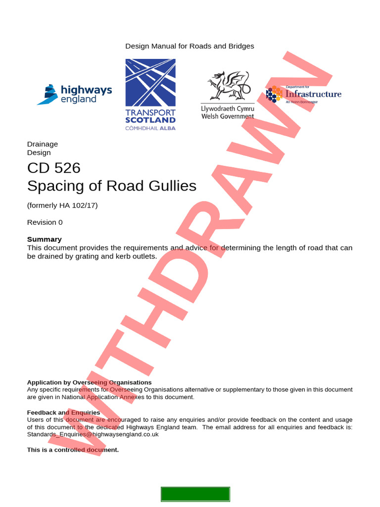 CD 526 | PDF | Discharge (Hydrology) | Storm Drain