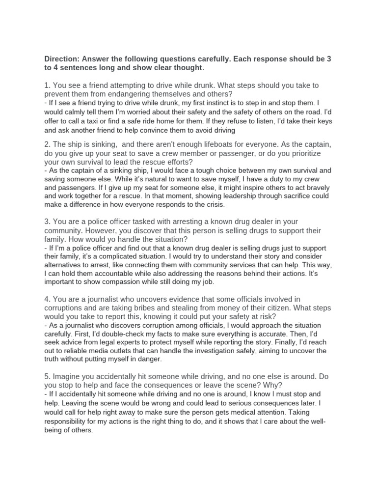 Ethical Dilemmas in Crisis Situations | PDF | Corruption