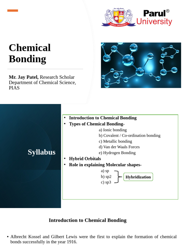 Understanding Chemical Bonding Types | PDF | Chemical Bond ...