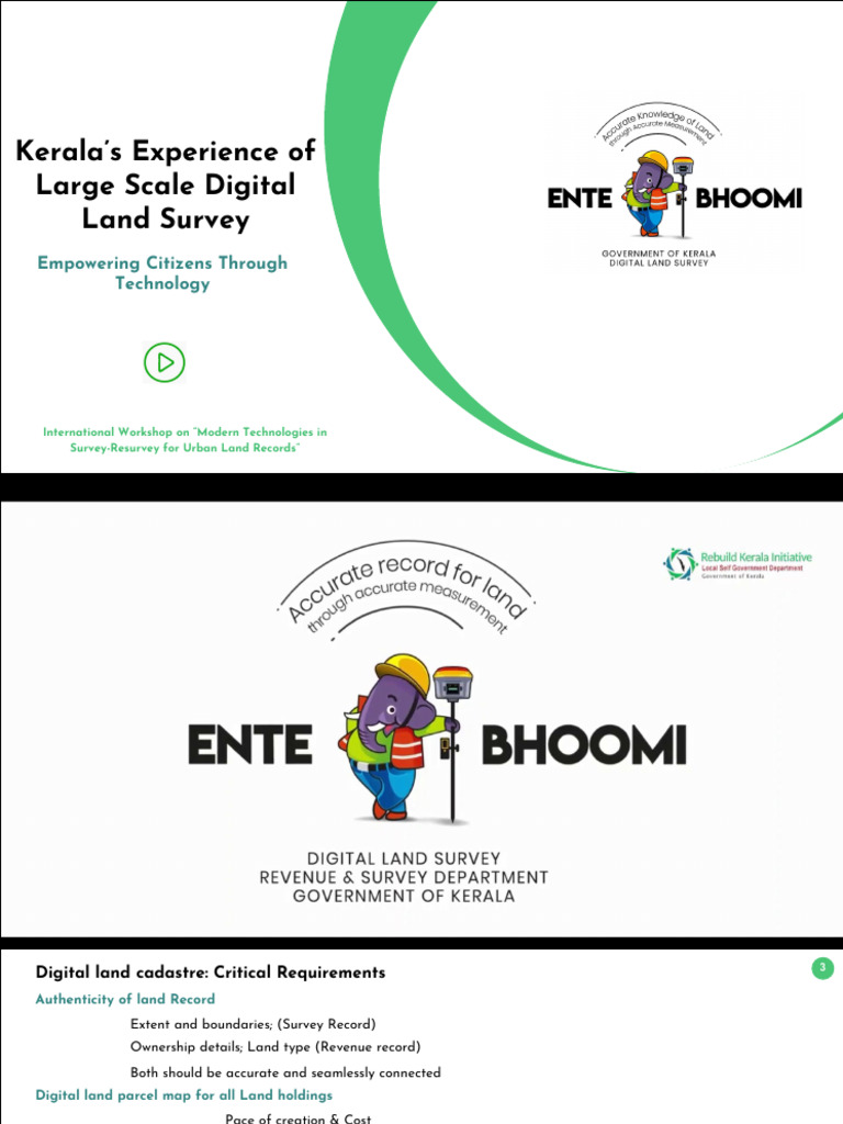Ente bhoomi sop | PDF | Surveying | Geographic Information System