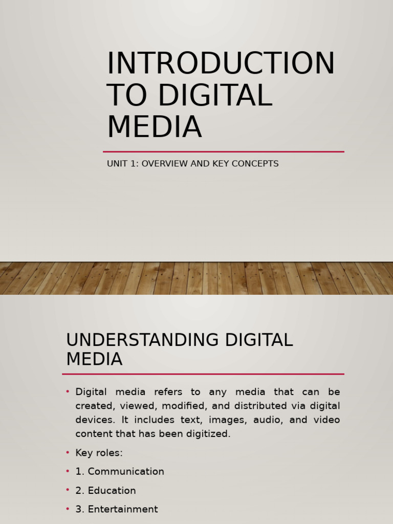 Introduction to Digital Media Concepts | PDF