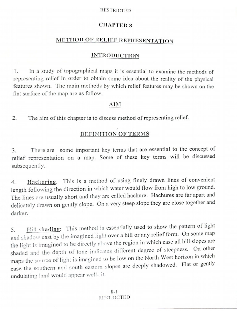Method of Relief Representation | PDF