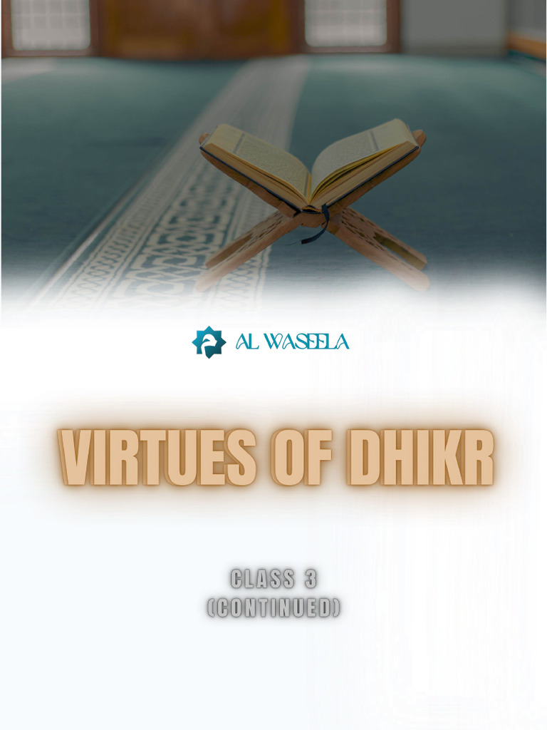 Virtues and Benefits of Dhikr | PDF