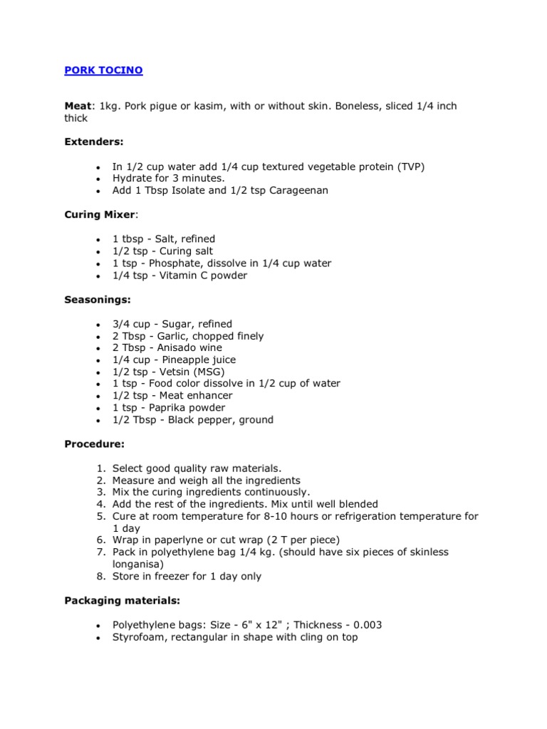 Meat Processing Guide For Small Business | PDF | Beef | Curing (Food ...