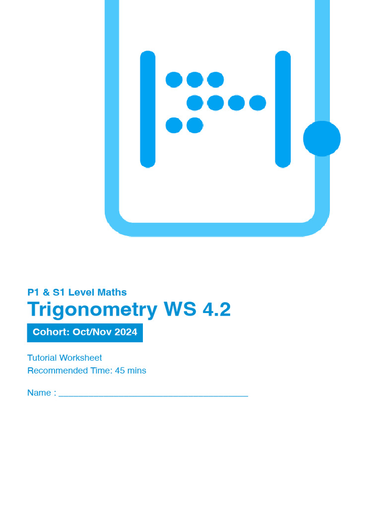 Trignometry Tutorial 4.2 | PDF | Euclid | Science