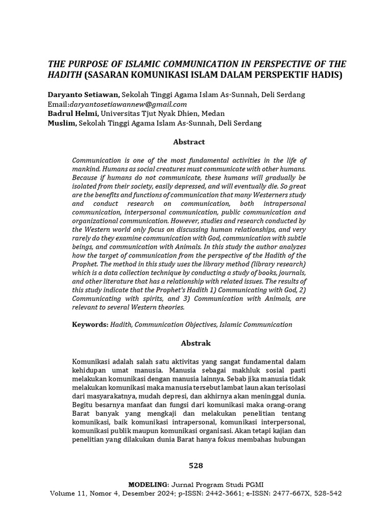 Islamic Communication Insights | PDF | Hadith | Muhammad