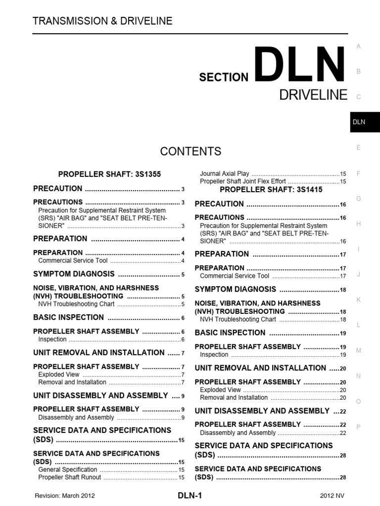 DLN | PDF | Airbag | Axle