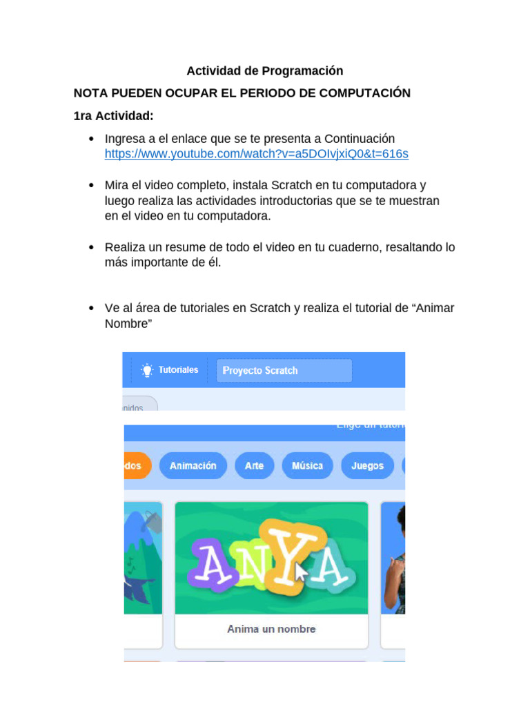 Actividad de Programación | PDF