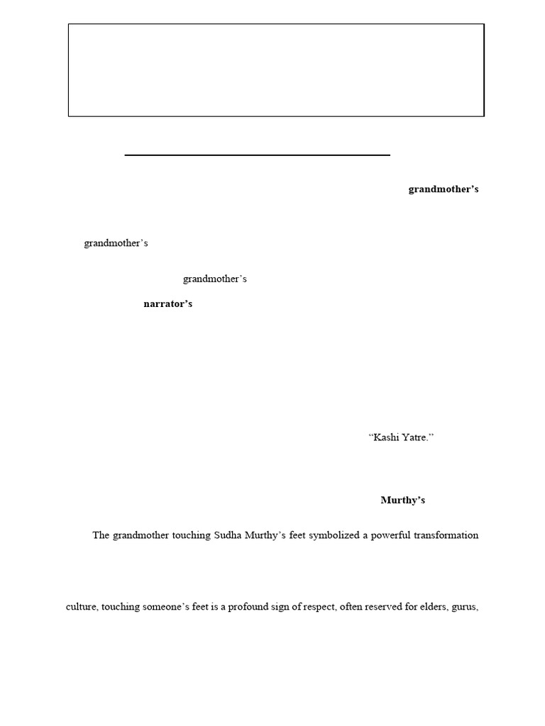 English - How I Taught My Grandmother To Read Notes (IX) 2024 | PDF ...