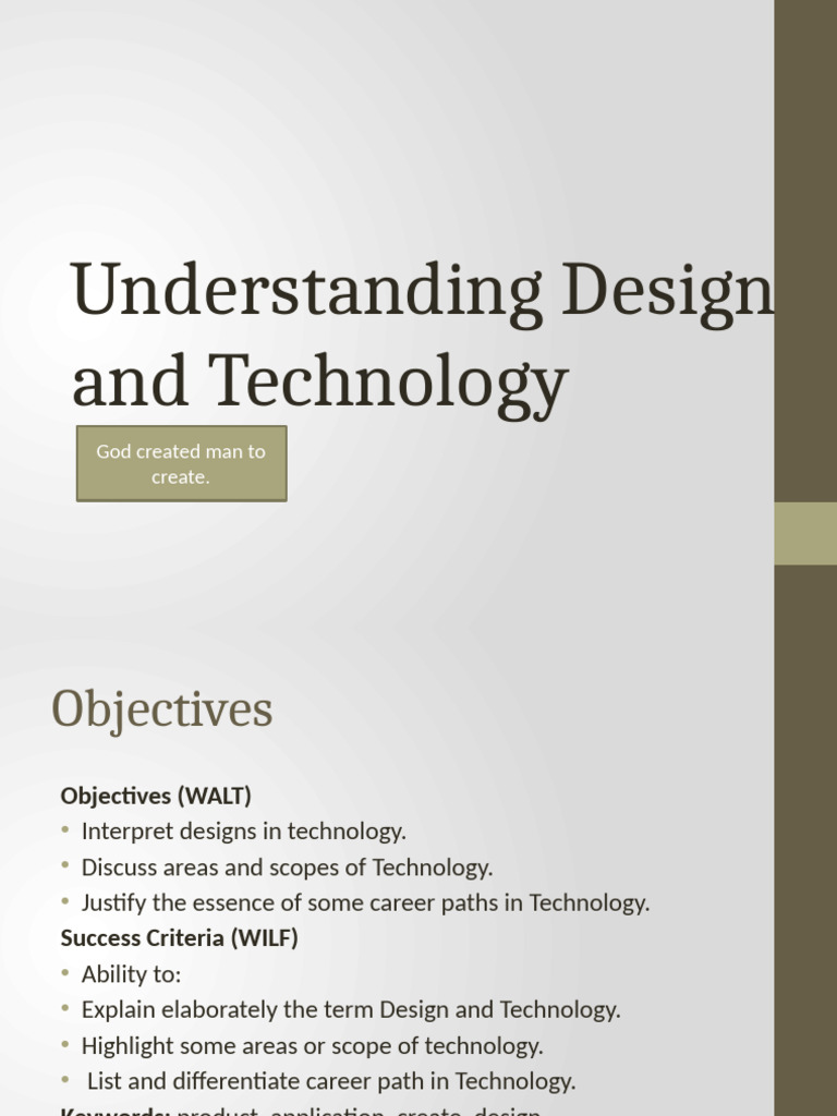 Design and Technology Overview Guide | PDF | Engineering | Knowledge