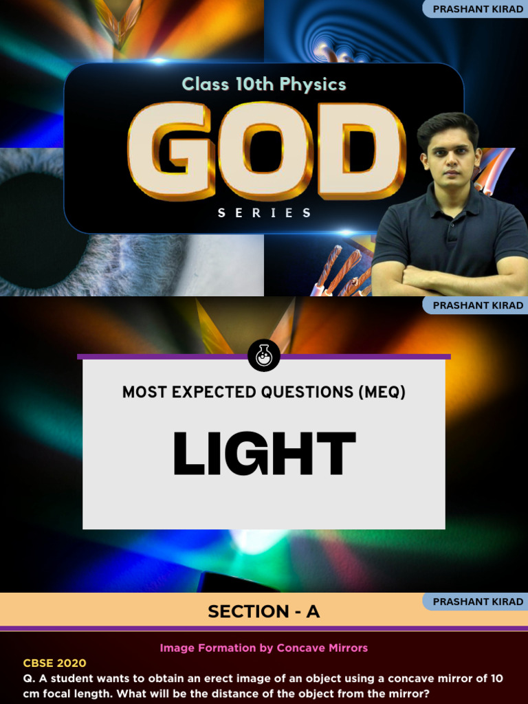 GOD SERIES PHYSICS (Prashant Kirad) - Compressed | PDF | Refraction | Rainbow