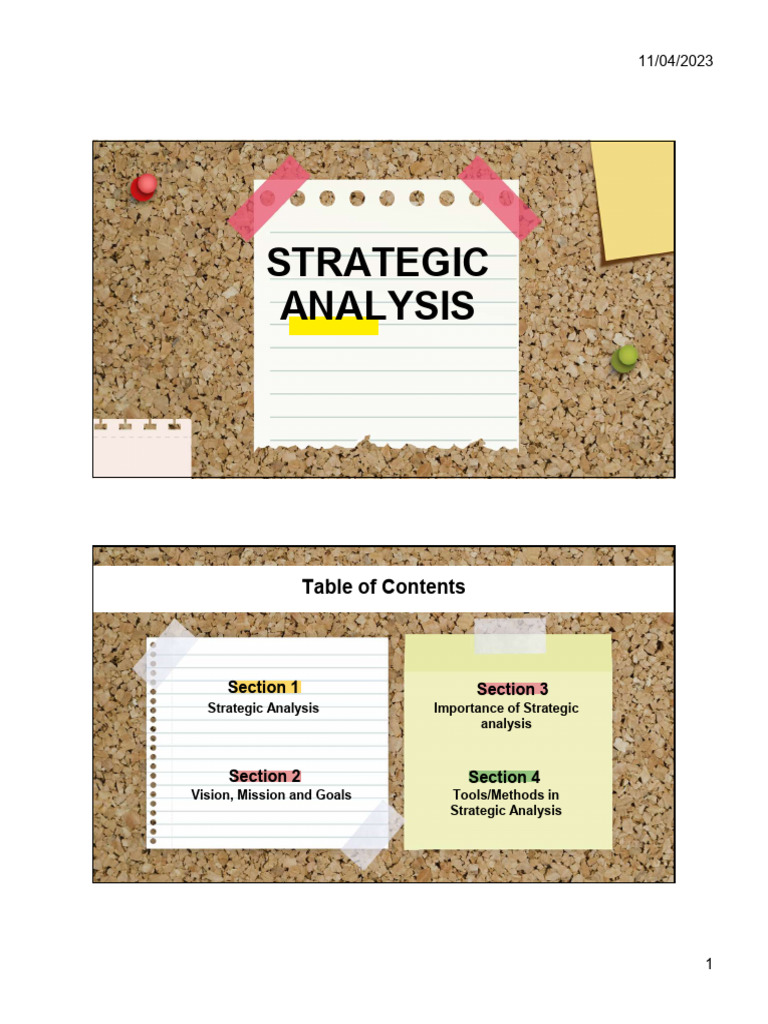 Strategic Analysis | PDF | Strategic Management | Logistics