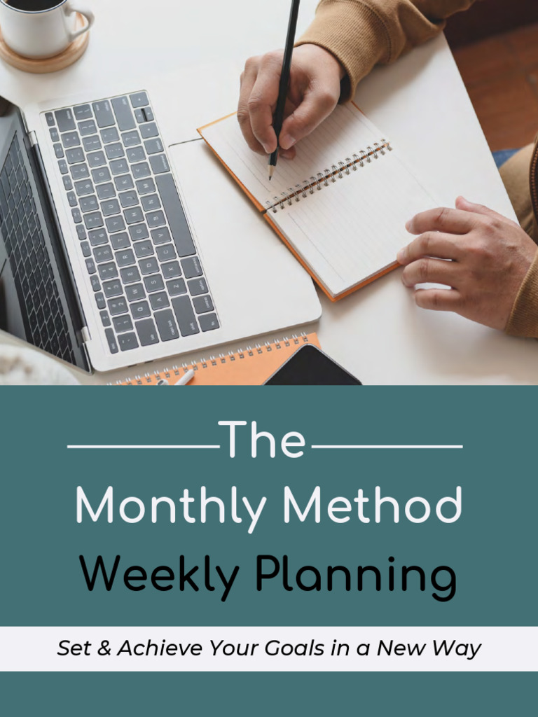 Weekly Planning Guide Monthly Method | PDF | Scrum (Software Development) | Thought