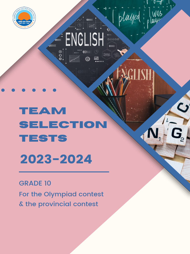 Grade 10 Team Selection Test 2023-2024 | PDF