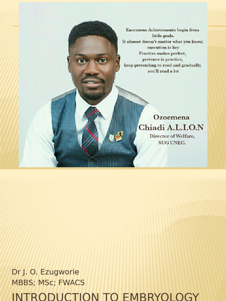 Introduction To Embryology | PDF | Embryo | Biological Interactions