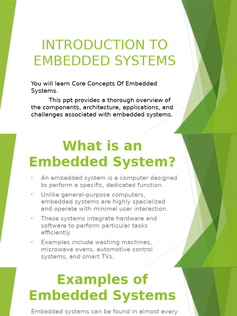 Introduction To Embedded Systems | PDF | Embedded System | Microcontroller