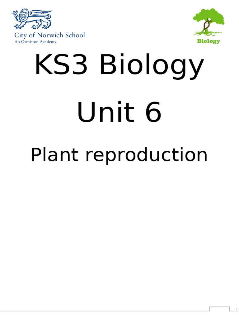 Plant Reproduction: KS3 Overview | PDF | Flowers | Pollination