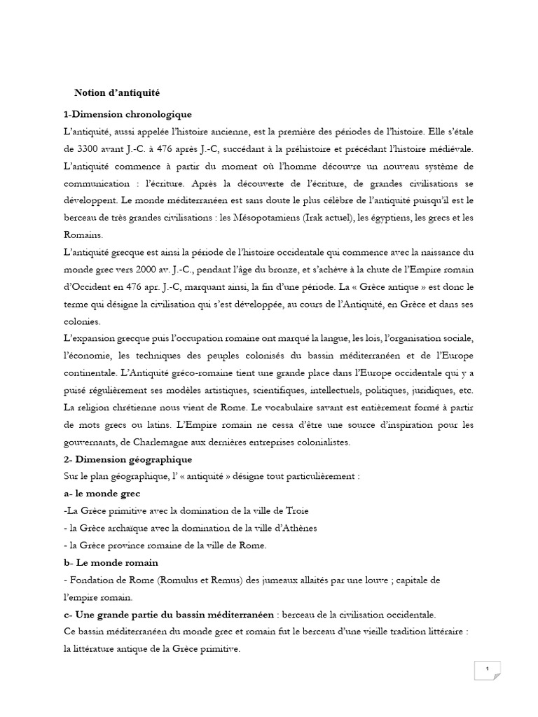 Littérature grecque antique : Évolution et Genres | PDF | Tragédie ...
