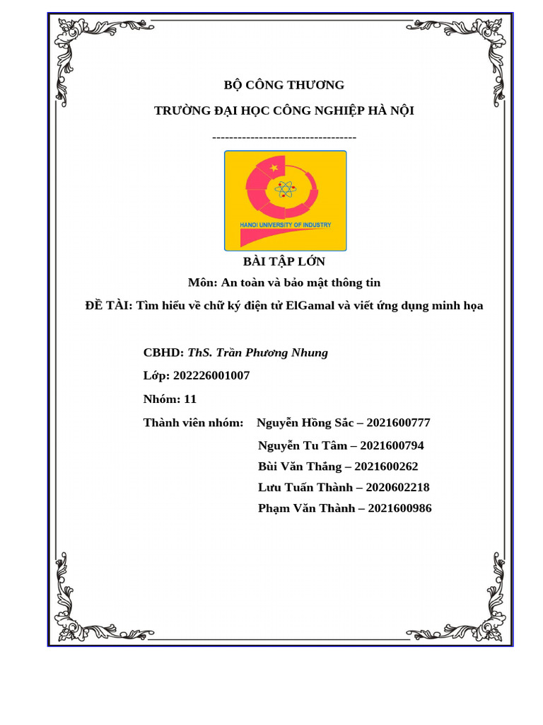 Nhom11 BaoCaoBTL ATBMTT | PDF