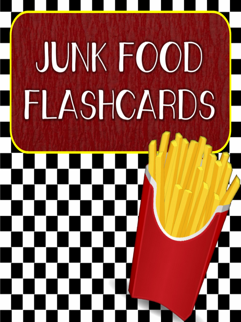 JunkFoodFlashcardsFREEBIE 1 | PDF