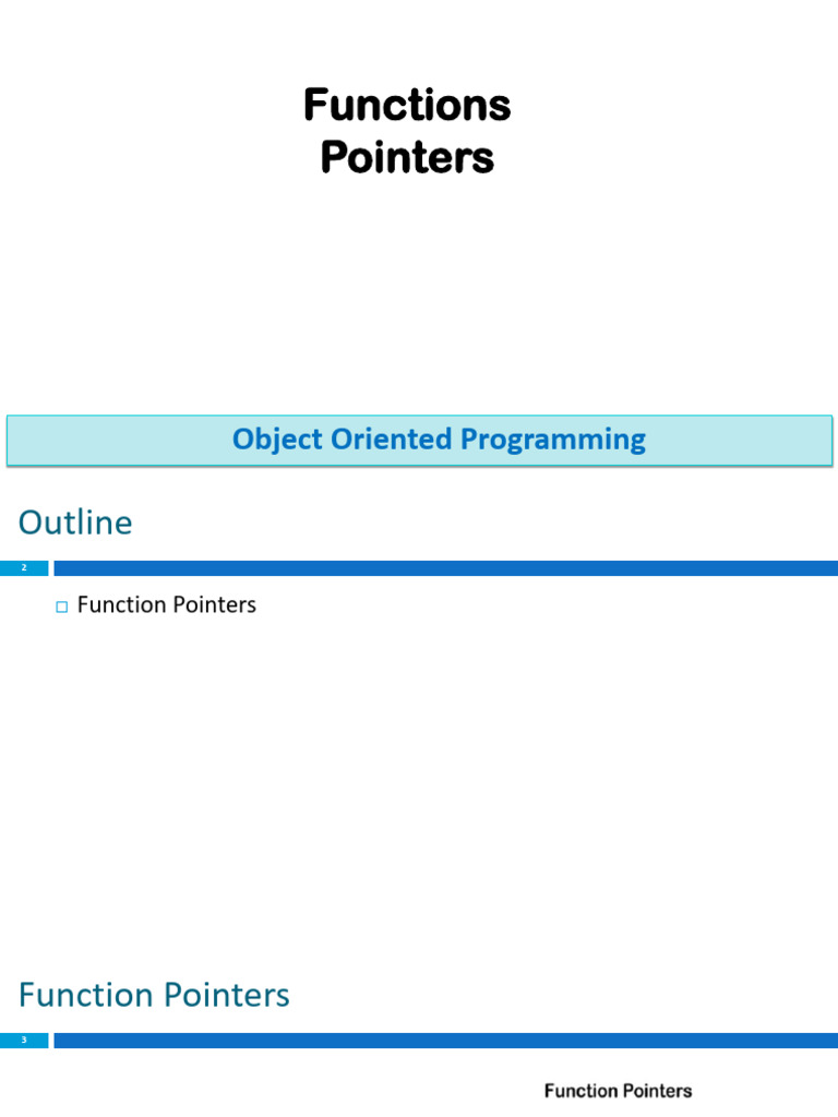 Pointer-Functions | PDF