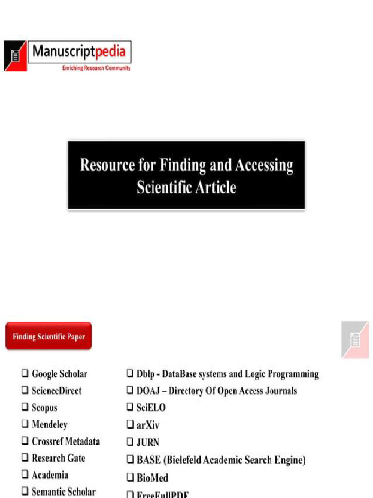 Sorces For Searching | PDF