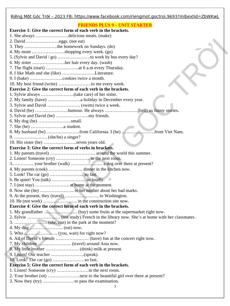 FP 9 - UNIT STARTER - EXERCISES - ĐỀ | PDF | Global Positioning System