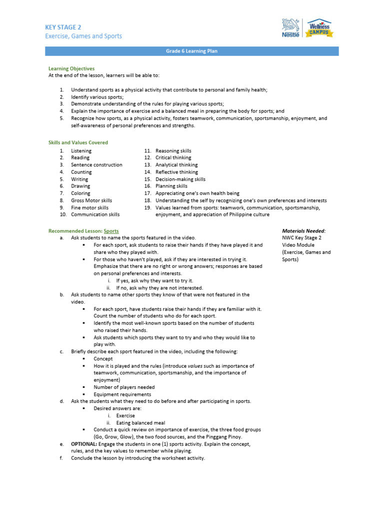 KS2 Grade 6 Learning Plan | PDF | Learning | Thought
