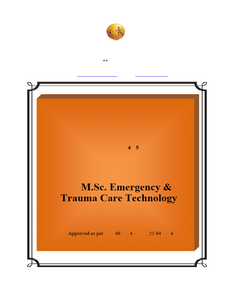 M.Sc. Emergency & Trauma Care - With - Effect - From - 2024-25 ...