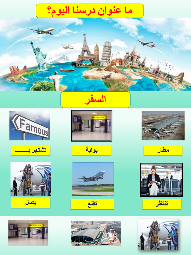 DONE Arabic PPT Travel Rashid Paraghragh VERY IMPORTENT | PDF