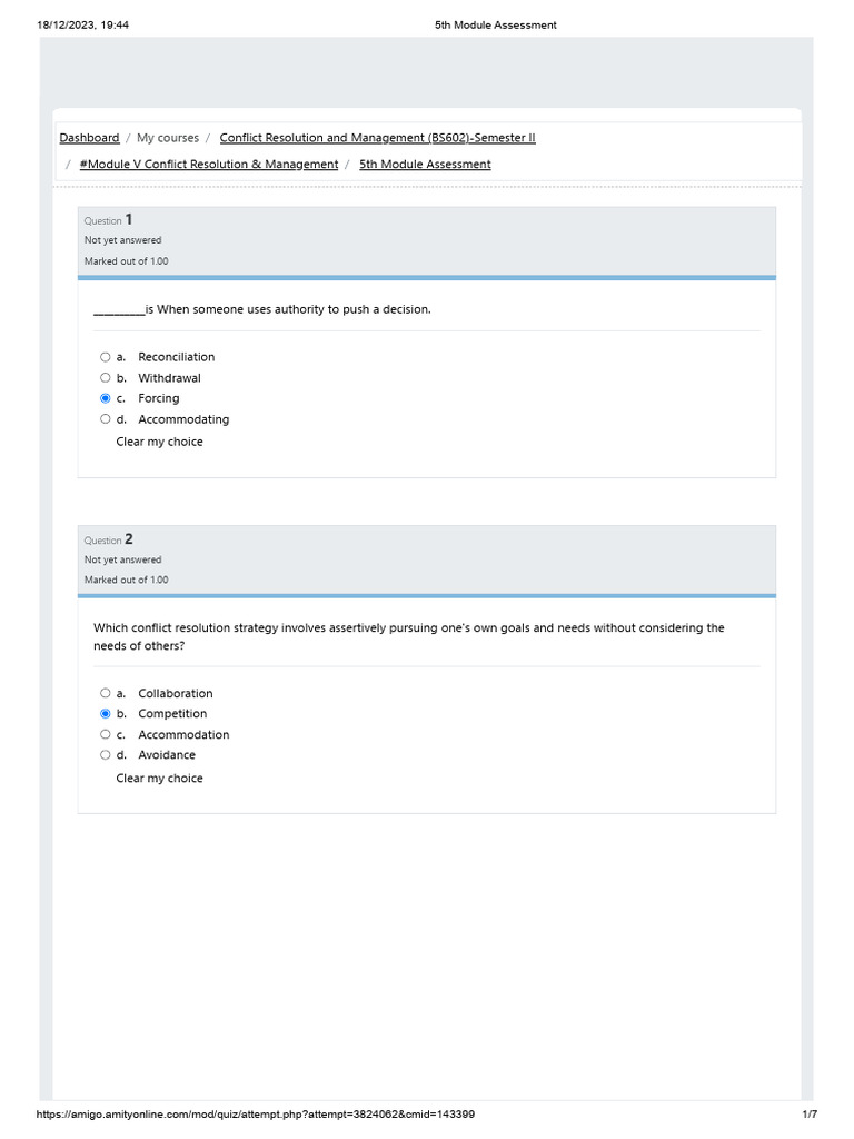 CRM 5th Module (30 Marks) | PDF | Conflict Resolution | Negotiation