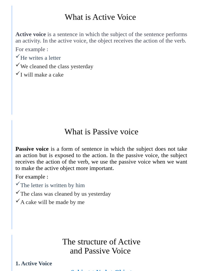 What Is Active Voice | PDF | Question | Linguistic Typology