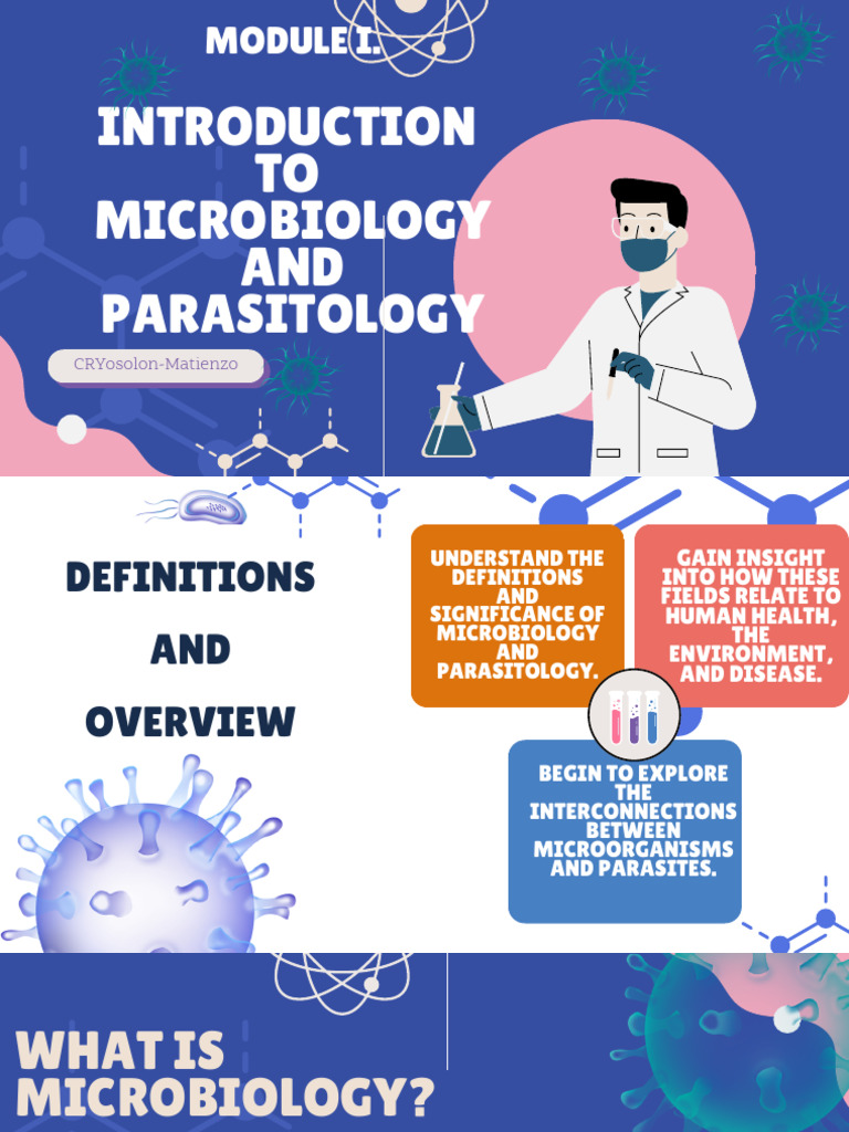Module I. Introduction To Microbiology and Parasitology | PDF | Microbiology | Parasitology
