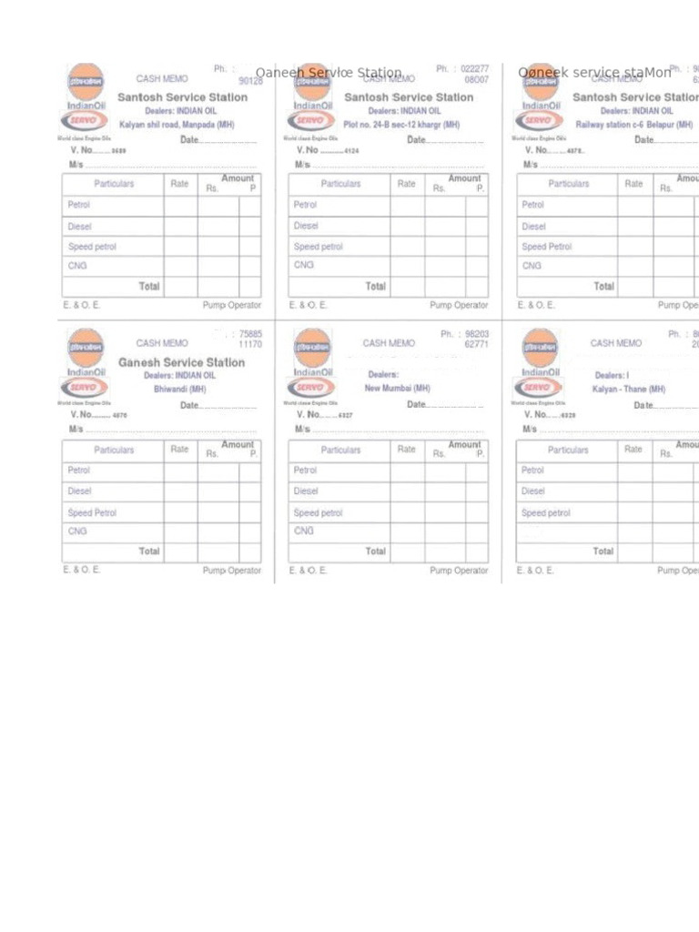 Car Petrol Bill 1 - PDF - Vehicles - Transport | PDF