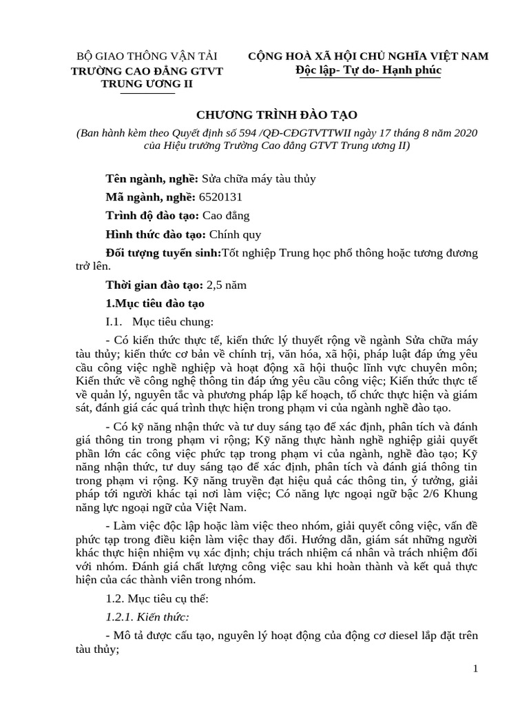 CTDT-SC-May-tau-thuy-Cao-dang (1) | PDF