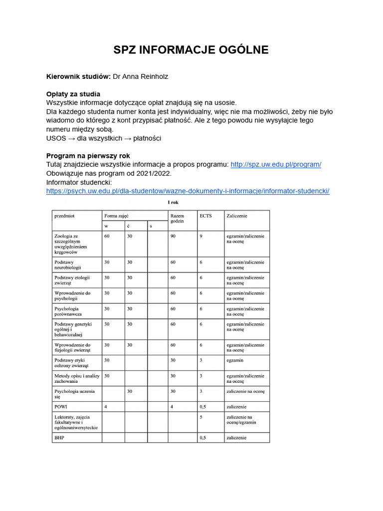 Informacje Ogólne | PDF