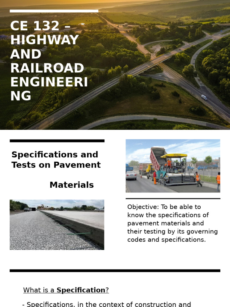 Presentation 7 | PDF | Road Surface | Specification (Technical Standard)