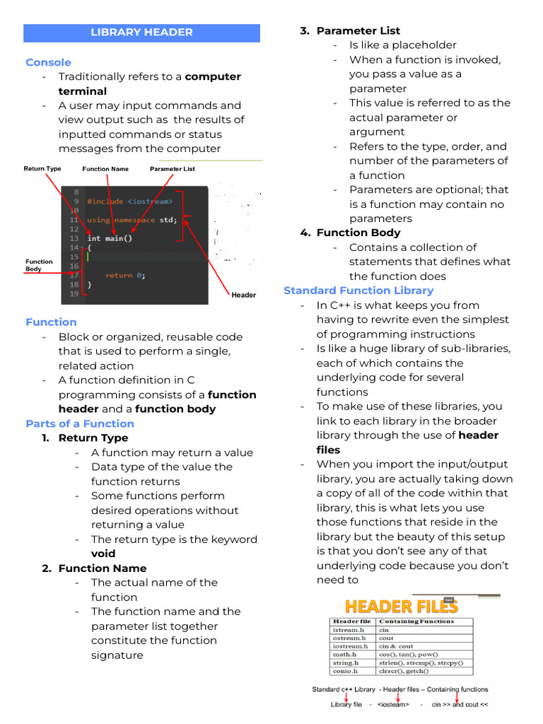 TLE 3rd Quarter Reviewer | PDF | Parameter (Computer Programming) | Class (Computer Programming)