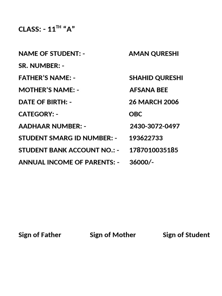 Class 11th Bio Data | PDF