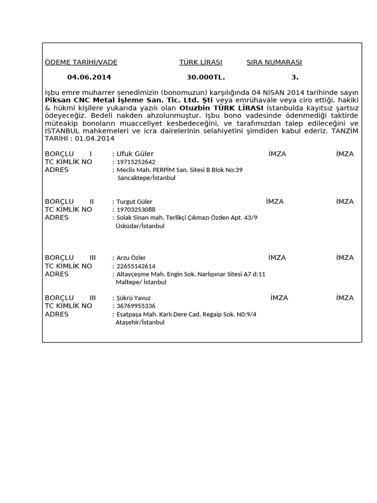 Senet Haziran TL | PDF