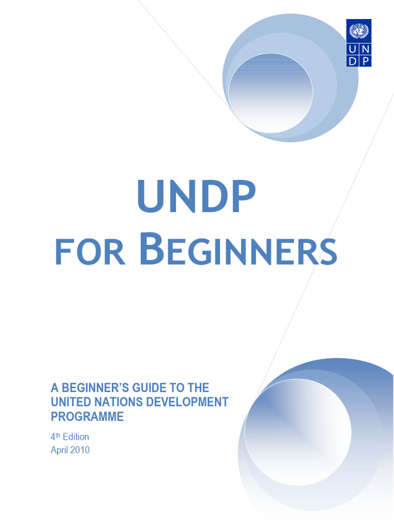UNDP | PDF | United Nations Development Programme | Millennium Development Goals