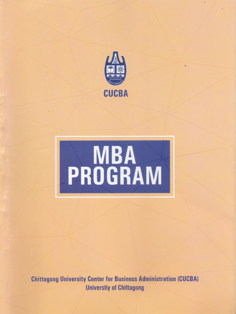Evening MBA Program at CUCBA | PDF | Thesis | Business